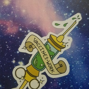 Vaccines Work Colorful Public Health Waterproof Sticker - Etsy