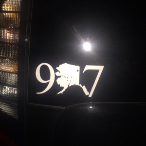 ALASKA 907 State Vinyl Decal Wall Lettering Words Quotes Decals Art ...