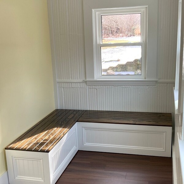 Custom Corner Bench With Storage for Baseboard Heating Spaces - Etsy