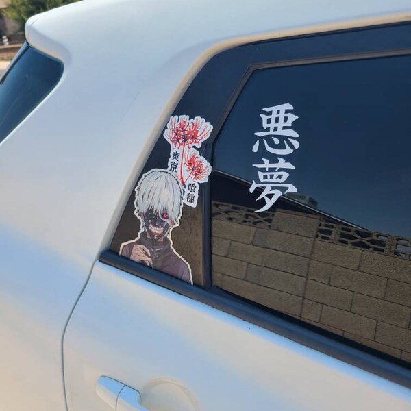 Angry Anime Popping Vein Vinyl Decal Sticker JDM Manga Comic Car Window ...