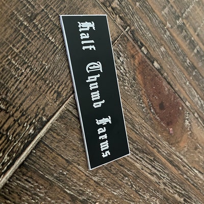 1x3 Custom Engraved Personalized Plastic Sign Tag. 1x3. - Etsy