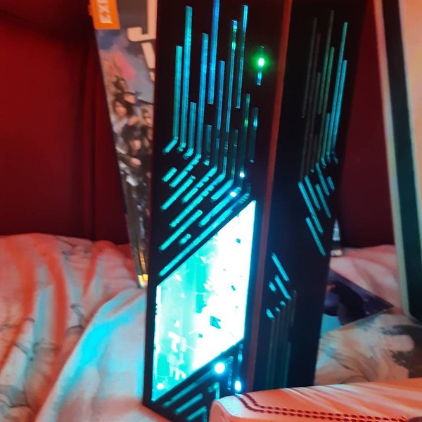 Circuit Board Lamp | Cyber Style Decoration Lamp RGB LED | Handmade ...