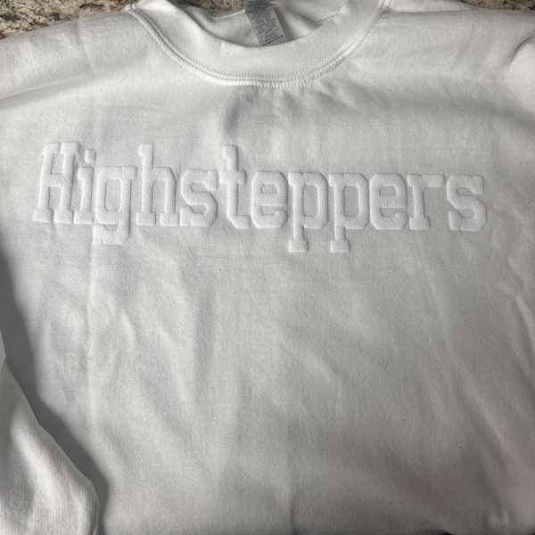 Custom Puff Print Team Name Sweatshirt, Personalized Puff Writing ...