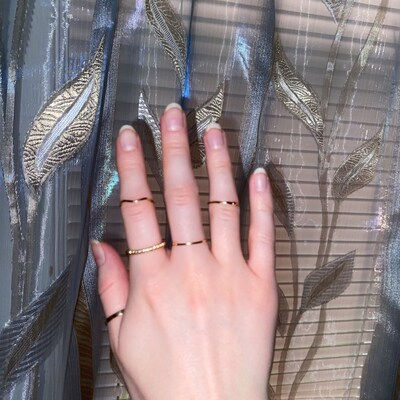 7pcs Minimal Gold Stackable Rings Stackable Delicate Ring Set Gold ...