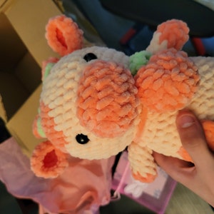 Crochet Cow, Peach Cow Plushie, Cow Plushie, Crochet Cow Plush - Etsy