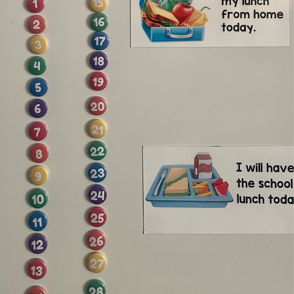 Rainbow Perpetual Calendar 1"-numbers 1-31-magnets-days of the Month - Etsy