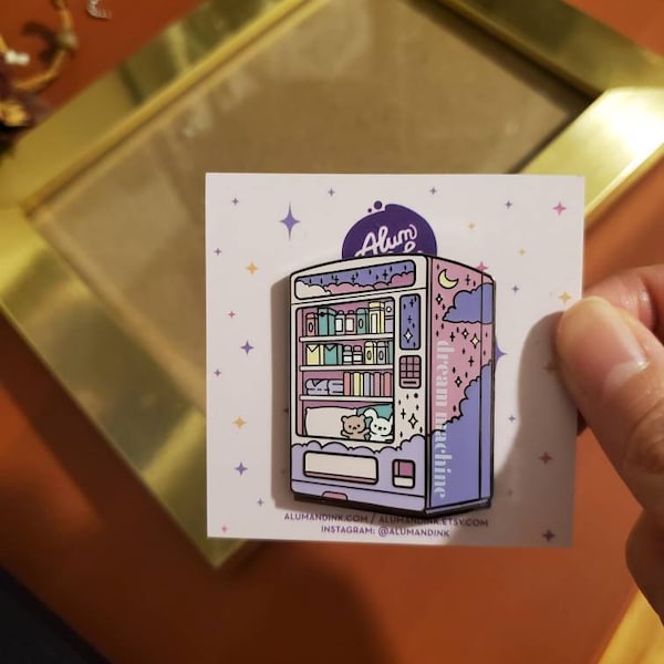 Dream Machine Aesthetic Vending Machine Enamel Pin - Etsy