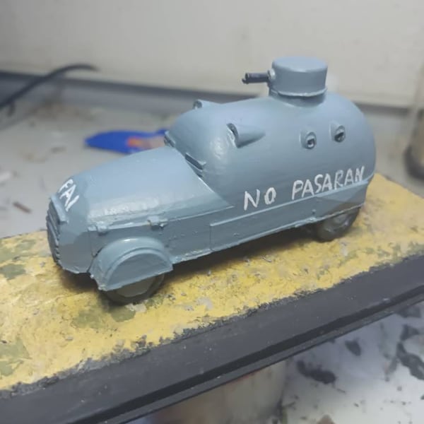 1/72 Scale Spanish Constructora Field Armored Truck, Spanish Civil War ...