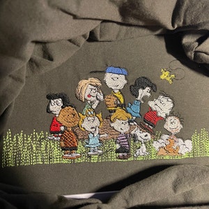 Peanuts Machine Embroidery Design Charlie Brown Baseball 5x7 - Etsy
