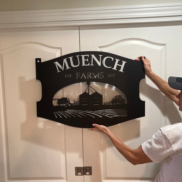 Combine Grain Bin Sign, Farm Sign Harvest Sign in Powder Coat Finish - Etsy