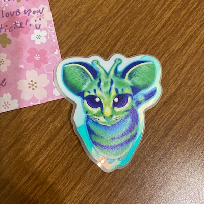 Gnarp Gnap Alien Seal Alienposting Meme Glitter Vinyl Sticker - Etsy