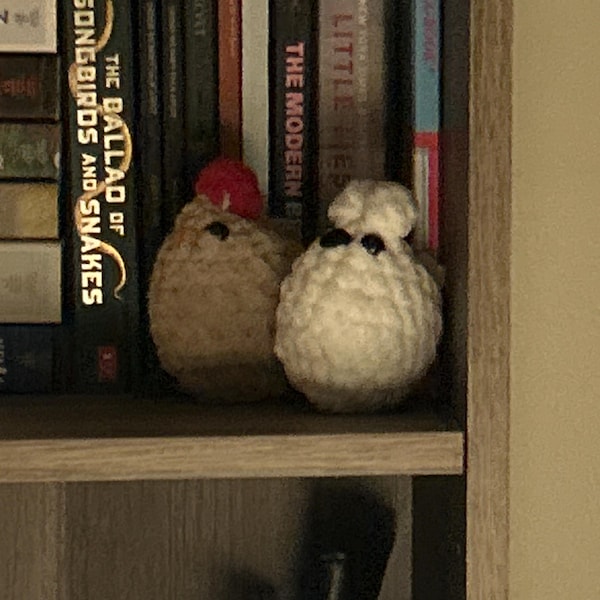 Handmade Crochet Amigurumi Mini Chickens, Keychain, Pocket/desk Pet ...