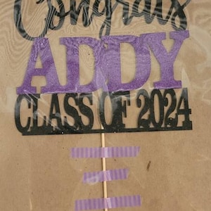 Congrats Graduation Cake Topper Class of 2024 Personalized Custom Cake ...