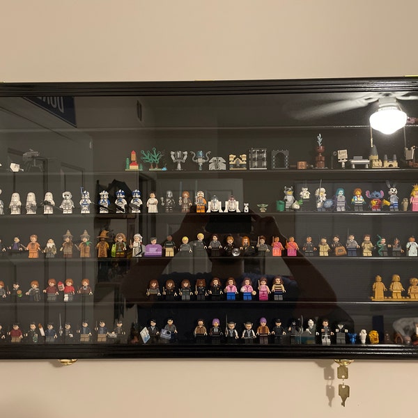 180 Mini Figures Display Case Cabinet Minifigures Figurines Small ...