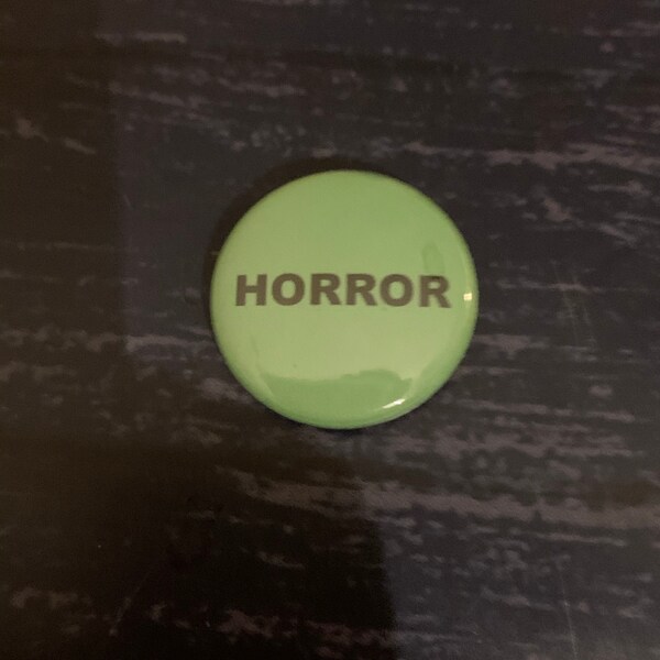 Horror VHS Rental Sticker - 1" Pinback Button - Etsy