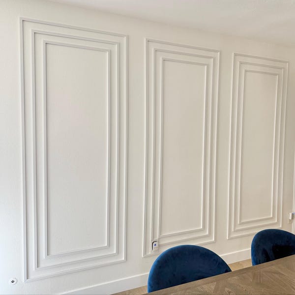 Wall Molding Package Ready to Assemble, Pre-cut Factory Primed, Nested ...