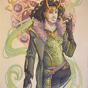 Loki : Moon King Art Print - Etsy