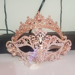 Gold AB Rhinestone Gold Crown Headband Wedding Bride Princess - Etsy