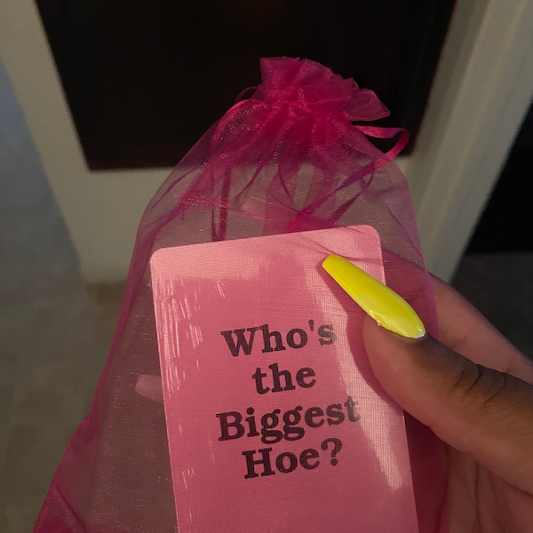 Who's the Biggest Hoe?-adult Card Game,drinking Game,card Game,ladies ...