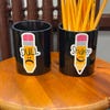 Sharp Dull Pencils Sticker Set - Waterproof Pencil Cup Labels for ...