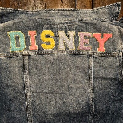 2.35 Inch Disney Patches Disney Letter Patch Chenille Patch Chenille ...
