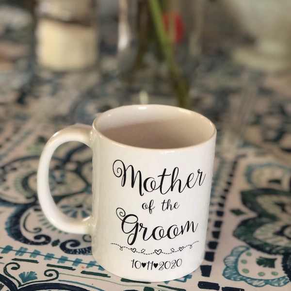 Mother of the Groom Mug Personalized Gift Man of My Dreams Mug Mother ...