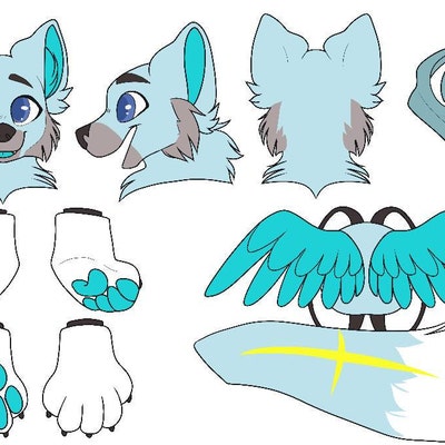 Custom Fursuit Partial Reference Sheet Commissions NOT FURSUITS - Etsy