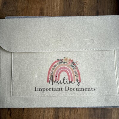 Digitally Printed Personalised Pregnancy Folder Maternity Notes With ...