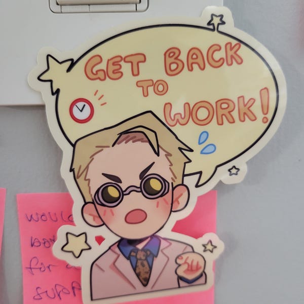 Get to Work Sticker! - Etsy