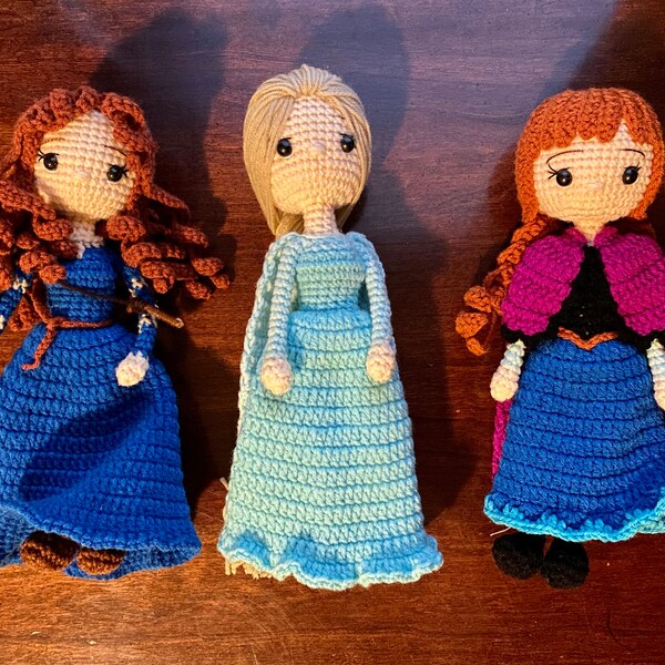 Merida Princess Crochet, Nursery Decor, Pocahontas Amigurumi, Crochet ...