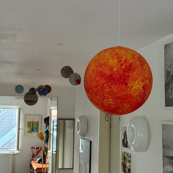 Very Large Solar System Model Set, Hanging Planets With Hooks, Sun ...