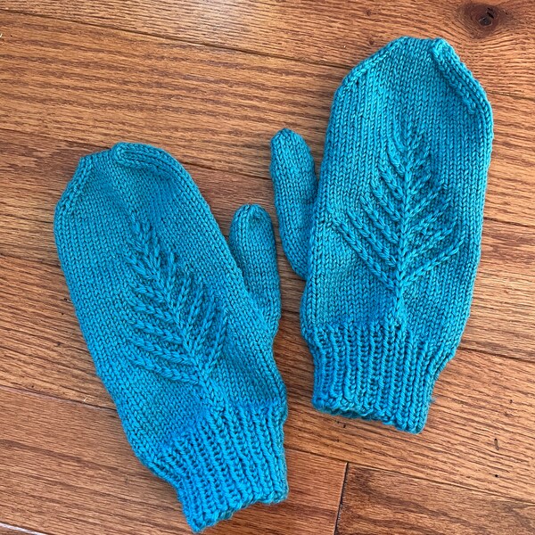 Spruce Mittens Knitting Pattern - PDF Instant Digital Download - Etsy