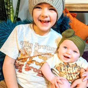 Retro Big Brother Kids Tee, Retro Pregnancy Announcement, Big Bro Retro ...