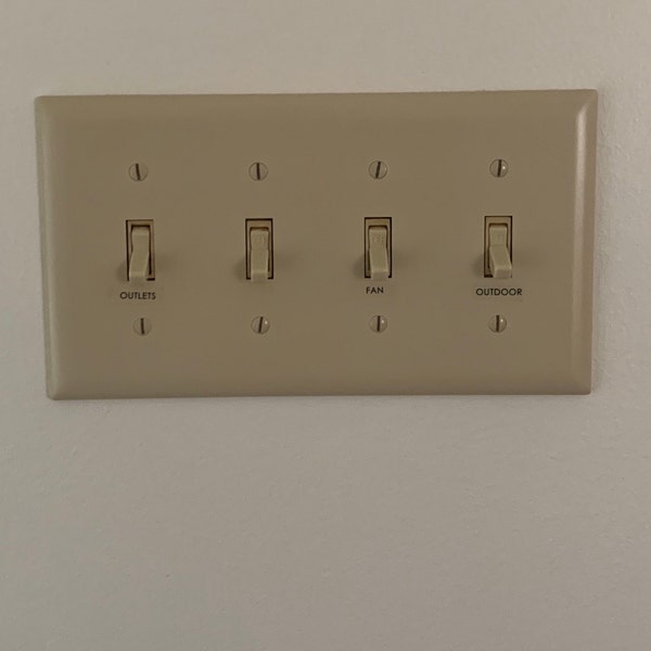 Light Switch Decals, Light Switch Labels, Light Switch Stickers ...