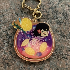 OMORI Charms OMORI Keychains Beach Set Aubrey Charm, Kel Charm, Hero ...