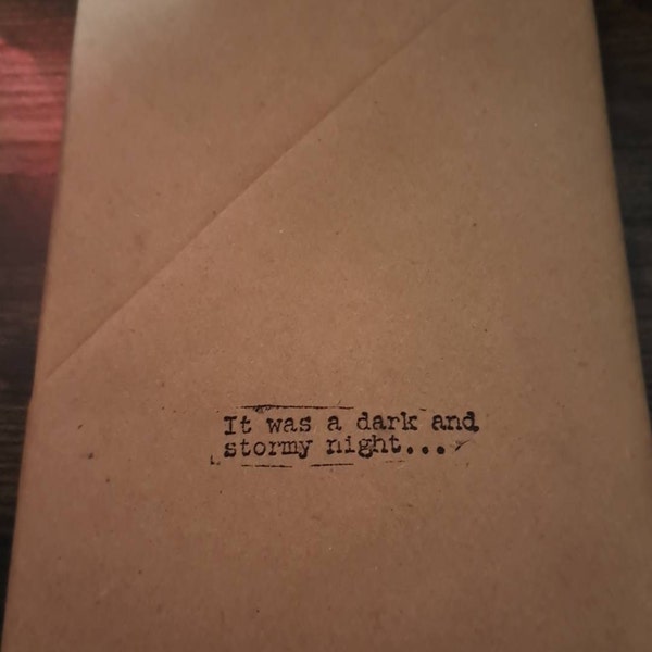 It Was A Dark and Stormy Night RUBBER STAMP, Story Time Rubber Stamp ...