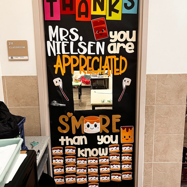 S'MORE Teacher Appreciation Day School Door Decor Classroom Decor ...