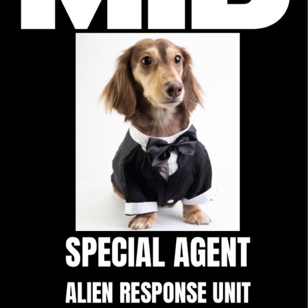 PRINTABLE Men in Black ID Card Badge Special Agent J cosplay Costume ...