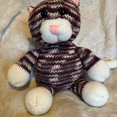 Kitty Cat Stuffed Animal Circular Knitting Machine PDF PATTERN ONLY ...