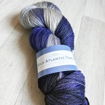 Hand Dyed Yarn the Spilled Inkwell Blue Faced - Etsy