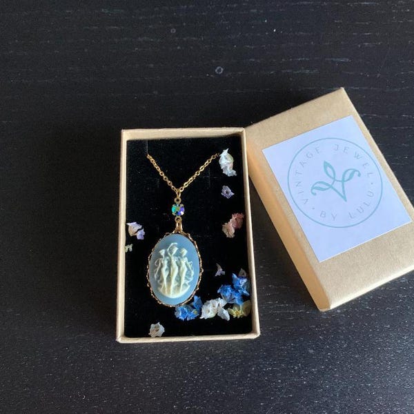 Gold Vintage Locket Necklace, Pearl Locket Necklace, Flower Locket ...