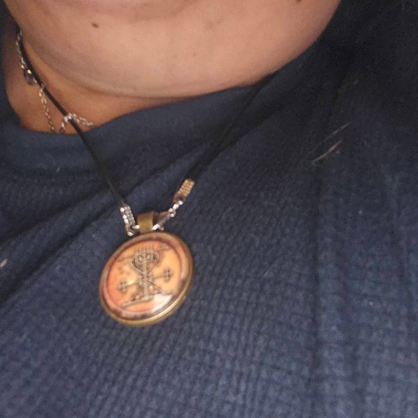 Voodoo Veve Pendant Choice of Sobo and Bade Kalfou Ogou Feray Loco ...