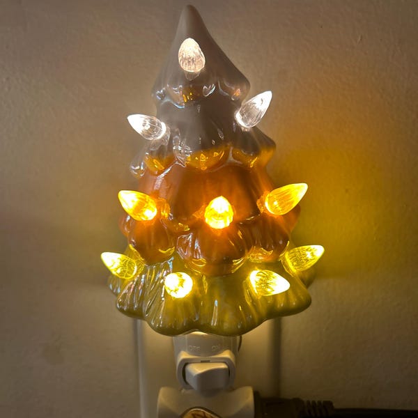 Ceramic Valentine Tree Night Light - Etsy