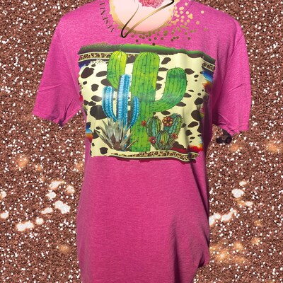 Cactus Serape High Heat Screen Print Transfer RTS Screen Print Transfer ...