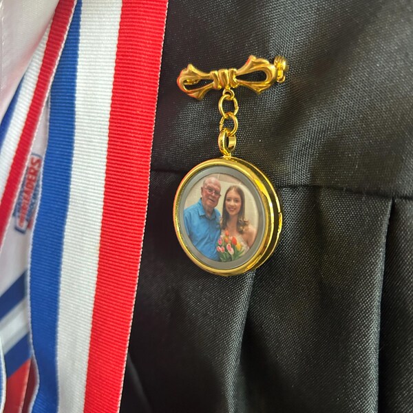 Graduation Tassel Charm With Angel Wings, Custom Photo Graduation ...