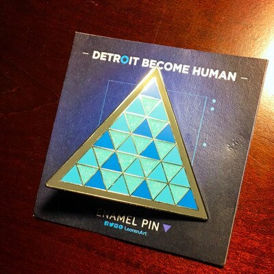 Detroit Become Human Big Hard Enamel Pin Glitter - Etsy