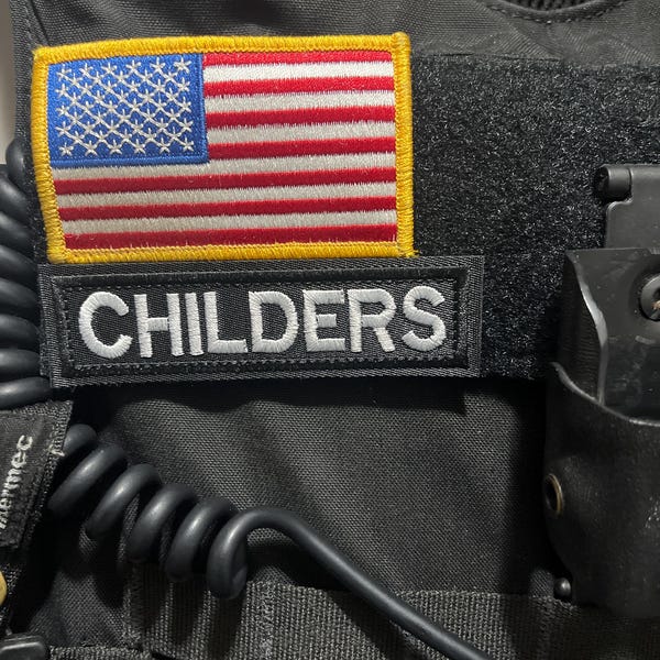 First Responders Flag Patch, Embroidered Iron-on/hook & Loop Badge ...