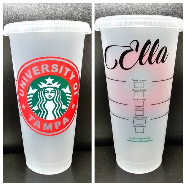 Starbucks Cup| College Starbucks Cup| Personalized University Reusable ...