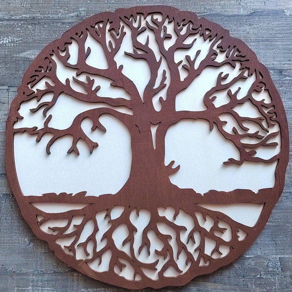 Tree of Life Laser Cut Files, Tree Wallboard. SVG, Pdf, Ai. Laser File ...