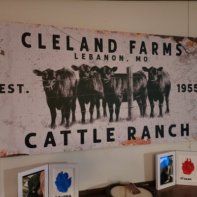 Cattle Company Ranch Farmhouse Cow Decor Sign Family Room Wall Art ...